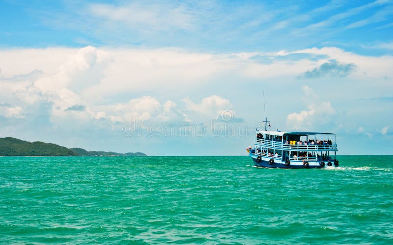 Wooden ferry boat stock photo. Image of asia, port, business - 25639716