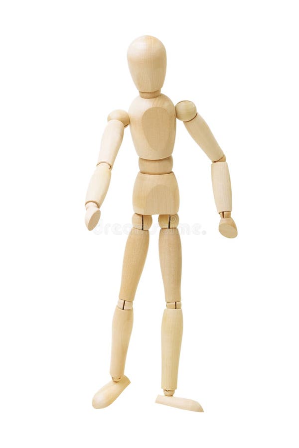Wooden figure stock photo. Image of pose, cutout, person - 25255002