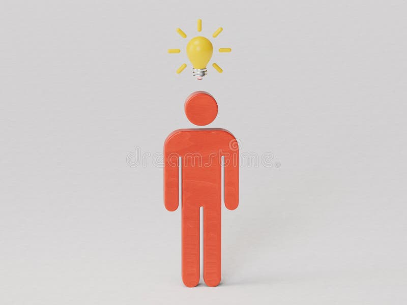 Wooden Figure with Drawing Light Bulbn with Question Mark , Problem ...