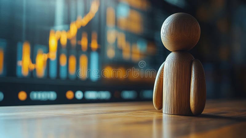 Wooden Figure Front Stock Market Chart Stock Photos - Free & Royalty ...
