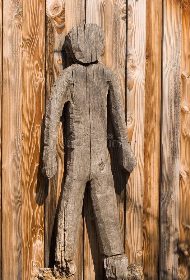 Wooden figure stock photo. Image of trunk, person, wall - 39441386