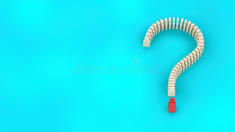 Wooden Figures of Men Lined Up in the Form of a Question Mark. Place ...