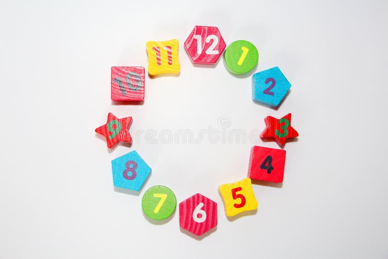 Wooden Figures with Numbers 1, 2, 3 .. Stock Photo - Image of game ...