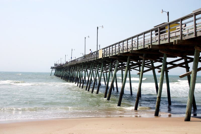 Rodanthe Pier stock photo. Image of rodanthe, piers, waves - 6580916