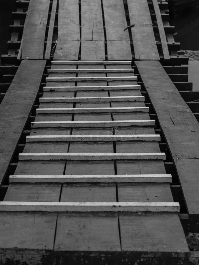 Wooden Floating Jetty by the River Stock Photo - Image of bridge, white ...