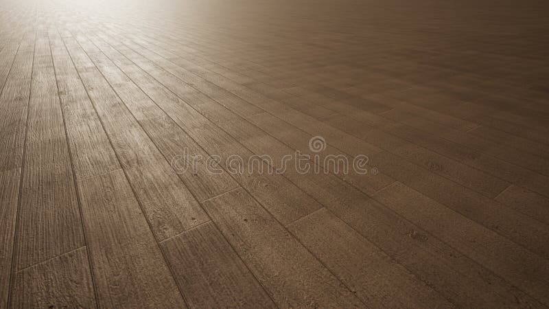 Wooden Floor with Bright Light at the Back Stock Image - Image of ...