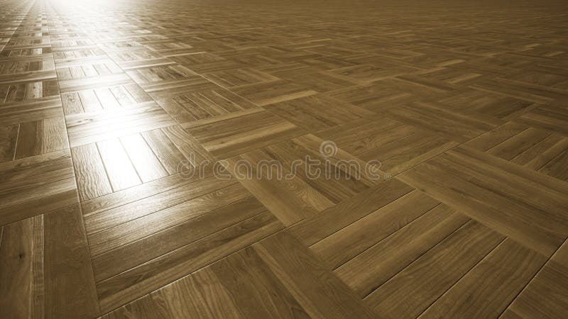 Wooden Floor with Bright Light at the Back Stock Image - Image of board ...