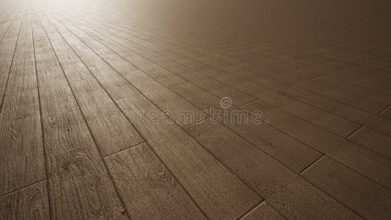 Wooden Floor with Bright Light at the Back Stock Photo - Image of ...
