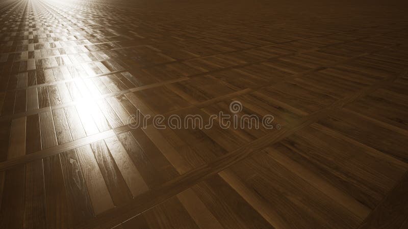Wooden Floor with Bright Light at the Back Stock Photo - Image of wall ...