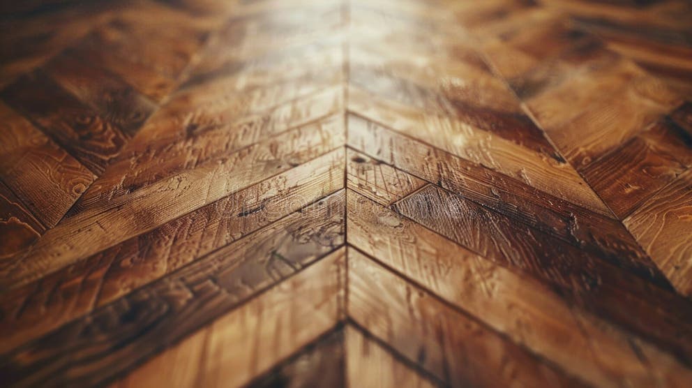 A Wooden Floor Featuring a Herringbone Pattern Stock Image - Image of ...