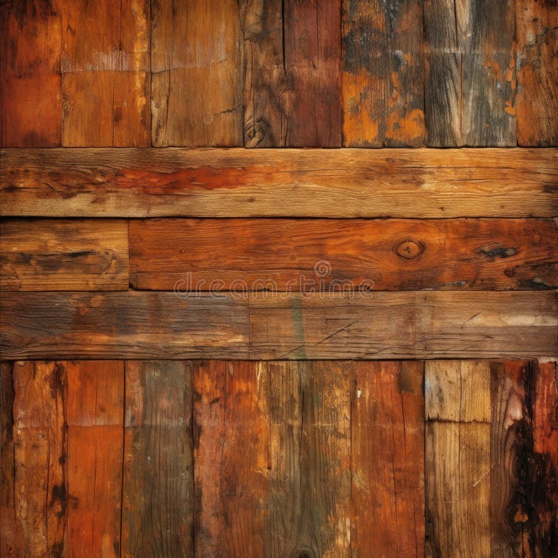 Wooden Floor in Rustic Wood Grain Texture. Generative AI Stock ...