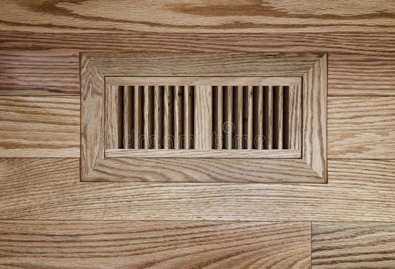 Wooden Floor Vent on Oak Floor Stock Image - Image of architectural ...