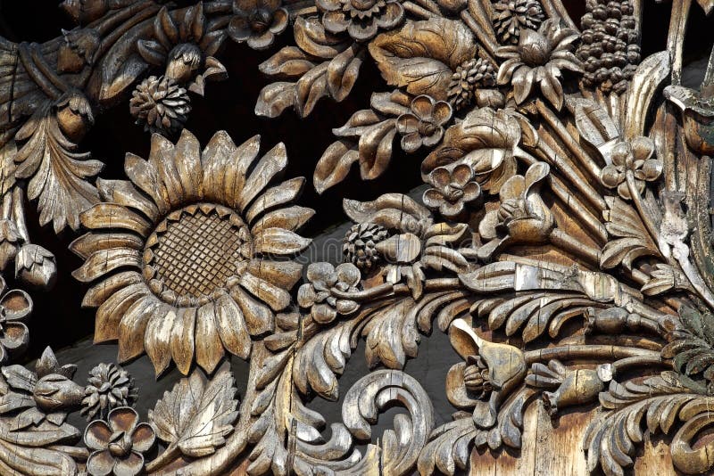 Wooden flower pattern stock photo. Image of house, beauty - 650542
