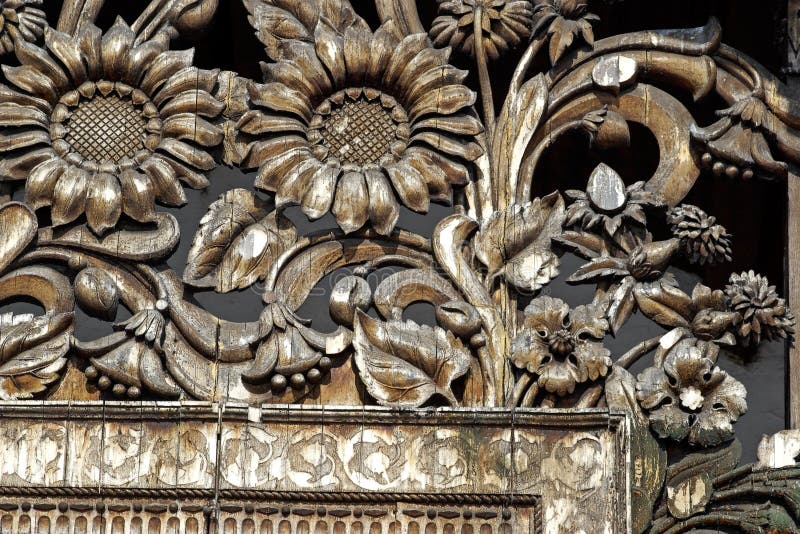 Wooden flower pattern stock photo. Image of groove, izba - 650626