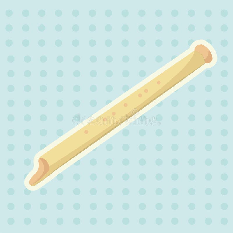 Wooden Flute Design. Vector Stock Vector - Illustration of design ...
