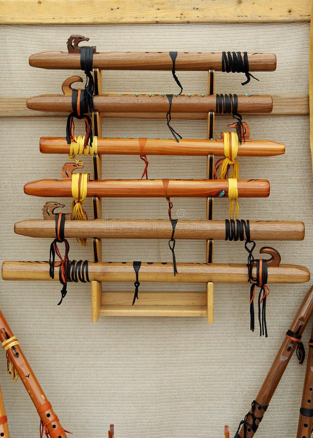 Wooden flutes stock photo. Image of decorated, texture - 3145608