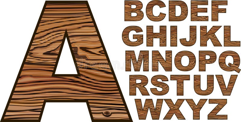15 Wood Logs Fonts Images - Wood Log Font Free Download