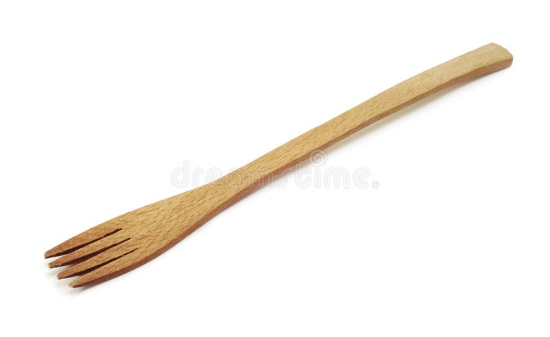 Wooden fork stock image. Image of handcrafted, fork, isolated - 10748635