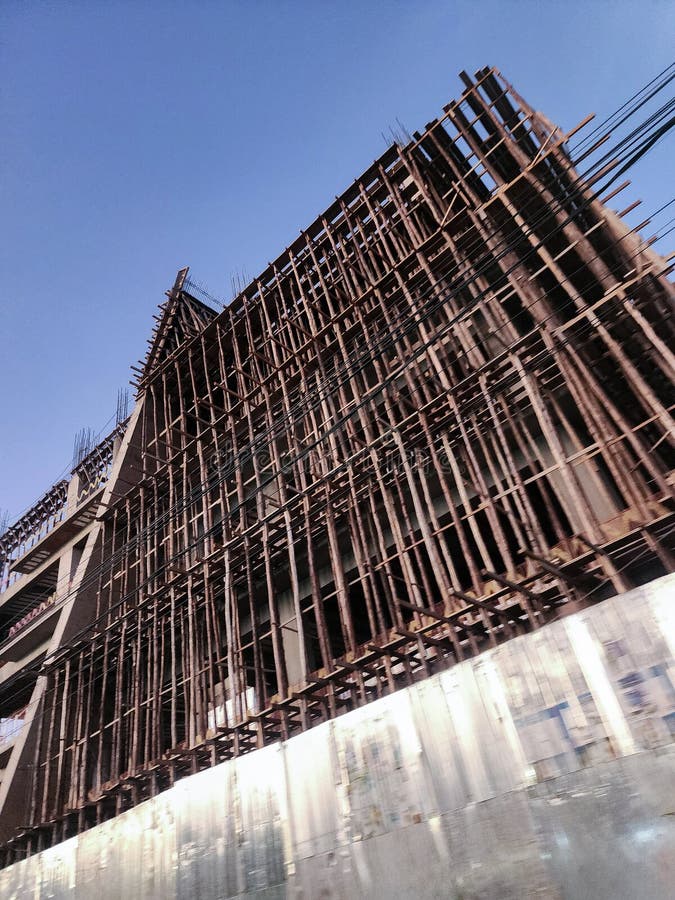 Wooden Formwork Frames for Building Construction Stock Photo - Image of ...