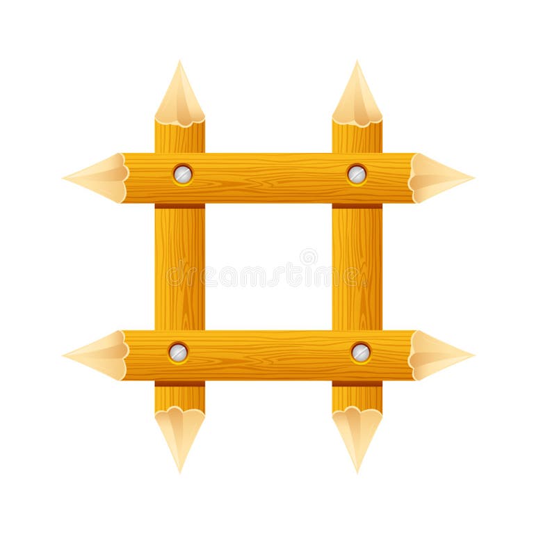 Wooden Log Border Stock Illustrations – 353 Wooden Log Border Stock ...