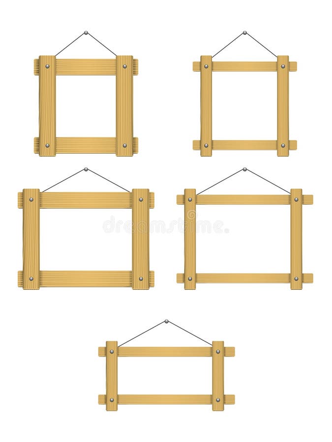 Wooden Frame stock vector. Illustration of pine, framing - 26133939