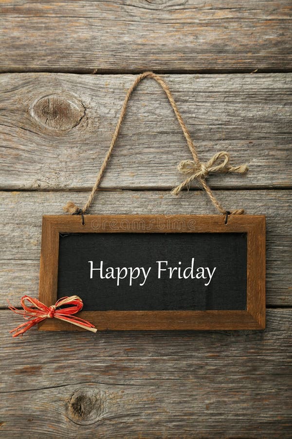 Happy friday signpost stock photo. Image of floral, greeting - 59757444