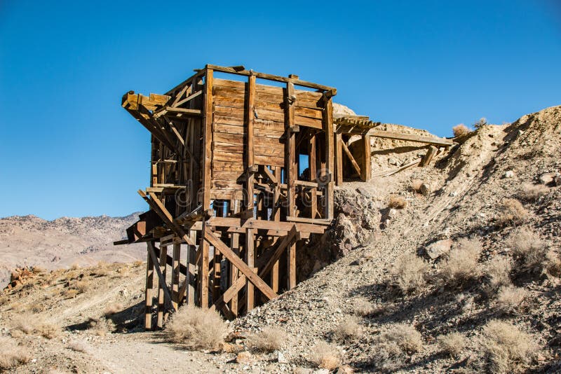 Wood Frame Ore Dump (1) stock image. Image of dump, wood - 230294629