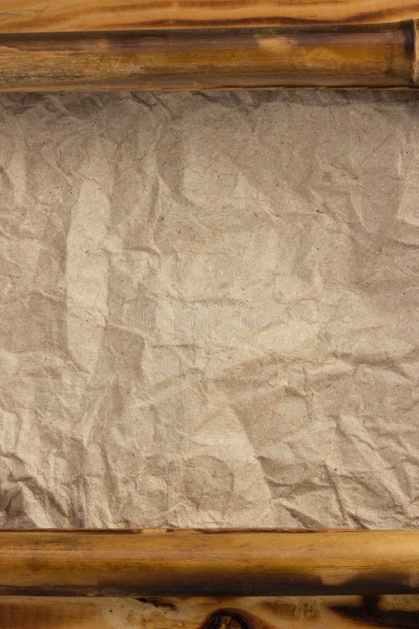 Wooden frame at paper stock photo. Image of edges, retro - 39284556