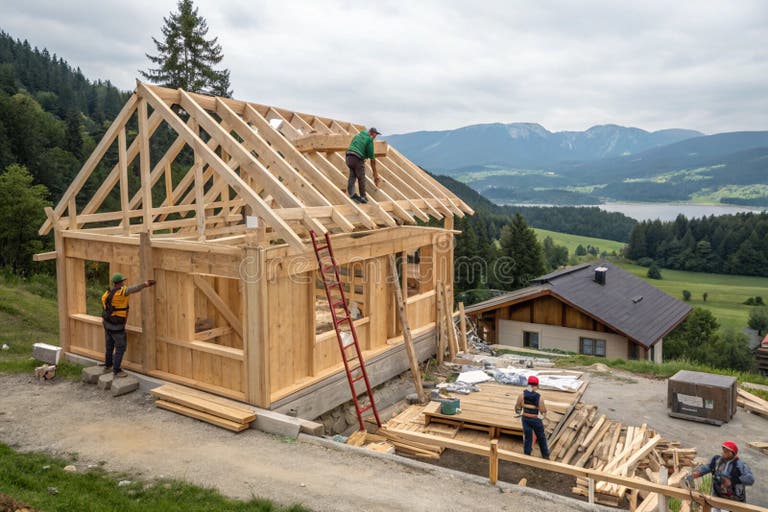 Wooden Frame Structure Construction for Residential Building Stock ...