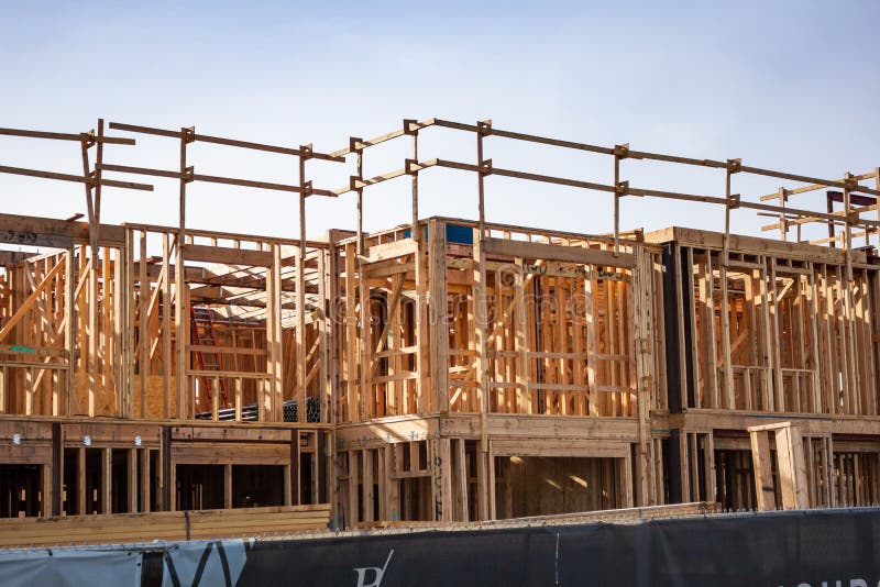 Wooden frame structure editorial photo. Image of code - 156794151