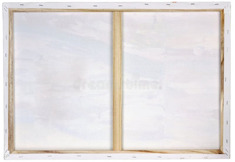 Oil White Canvas Back Side View Stock Photo - Image of retro, gallery ...