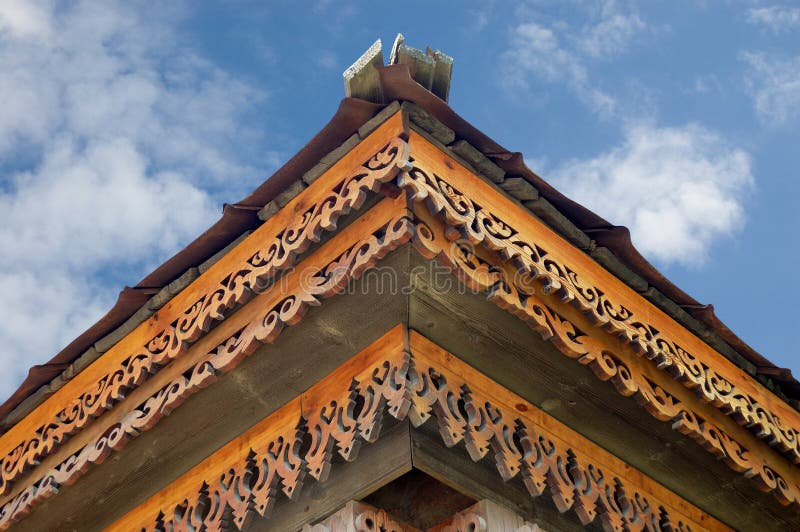 Wooden fretted roof stock photo. Image of fretwork, ornamental - 11081802