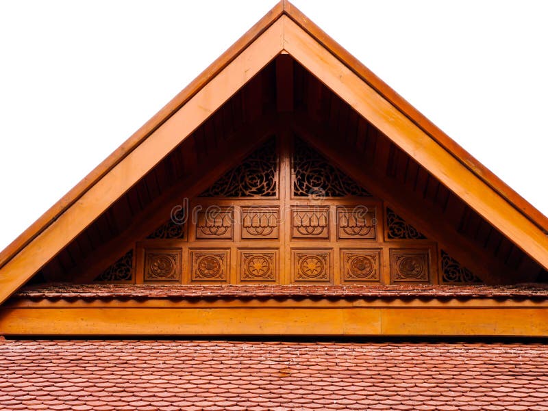 Wooden Gable Roof of Modern House. Stock Photo - Image of roof, window ...