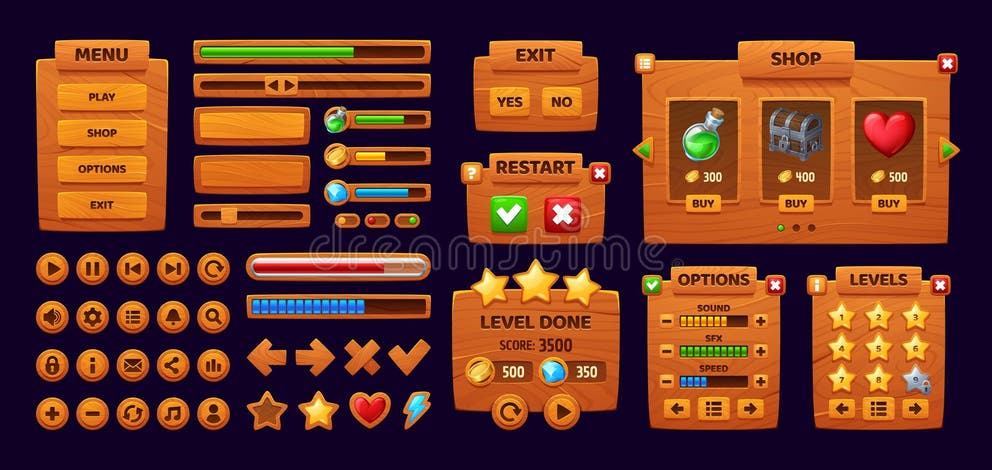 Gui Levels Stock Illustrations – 257 Gui Levels Stock Illustrations ...