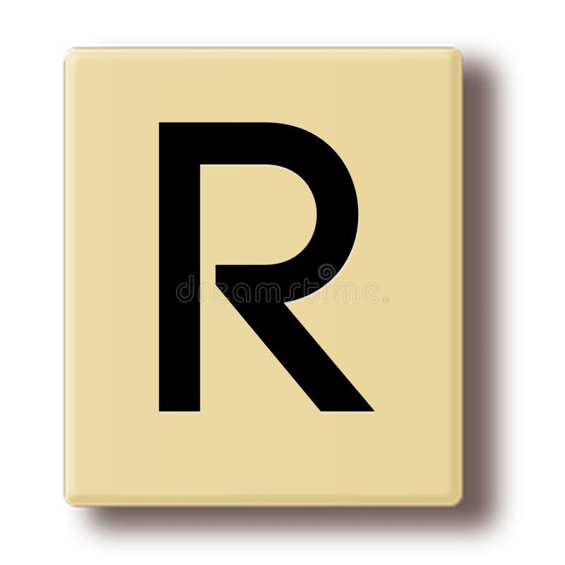 Wooden Game Tile Letter R Stock Illustrations – 1 Wooden Game Tile ...