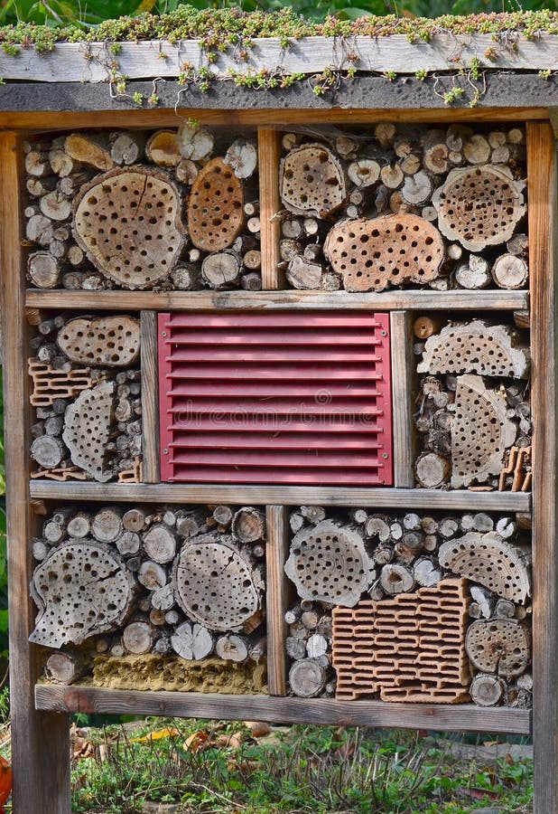 Wooden Garden Insect House, Lower Austria Stock Image - Image of ...