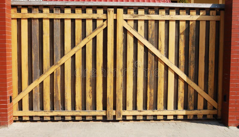 Wooden gate stock image. Image of immovable, structure - 19457127
