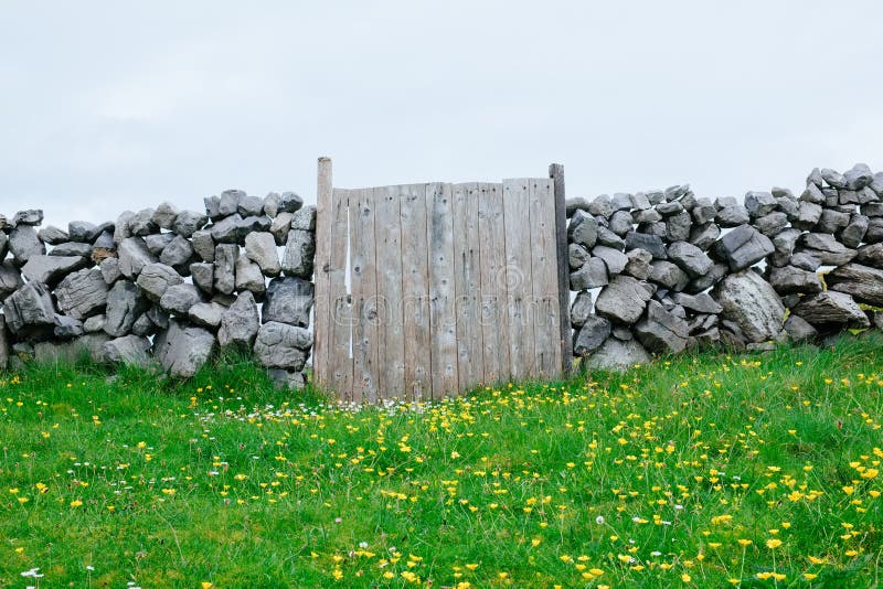 Wooden Gate, Ireland stock photo. Image of landscape - 46816542
