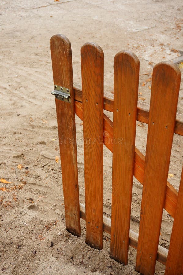 Wooden gate stock photo. Image of sand, entrance, gate - 97232806