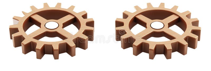 Interlocking Cogs Gears Vintage Machinery Concept Isolated White Stock ...