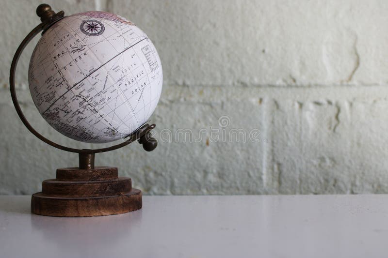Wooden Globe Vintage Retro Style Stock Photo - Image of style, wooden ...