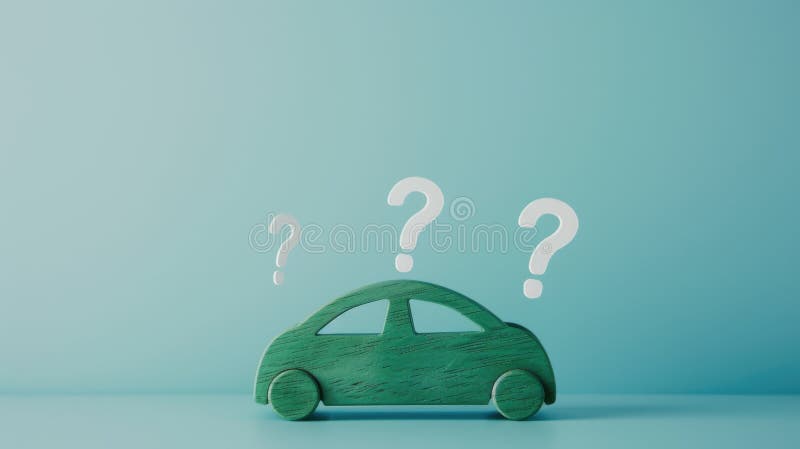 The Wooden Green Car Choice.AI Generated Image Stock Image - Image of ...