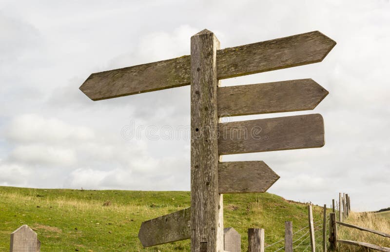 Blank guide post stock photo. Image of sign, guidepost - 1820910