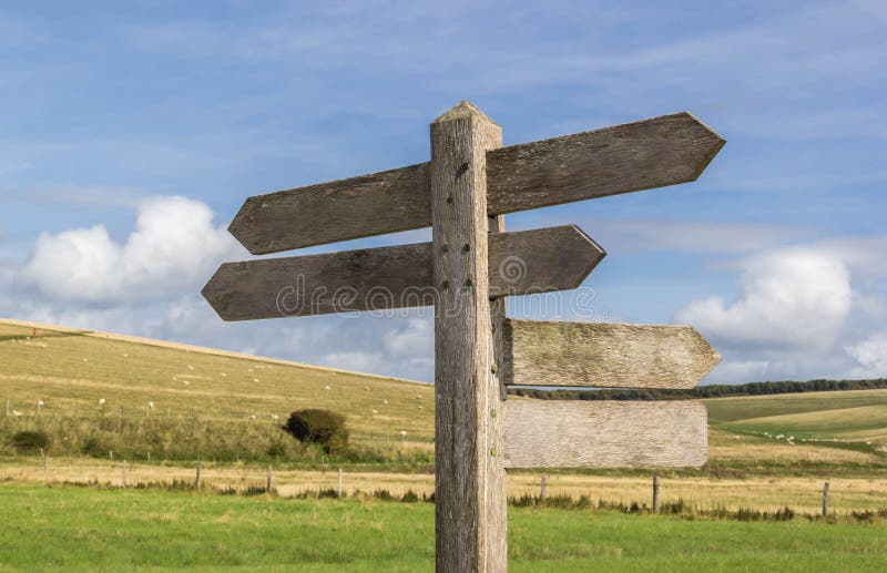 Wooden guide sign stock image. Image of guide, arrow - 31034611