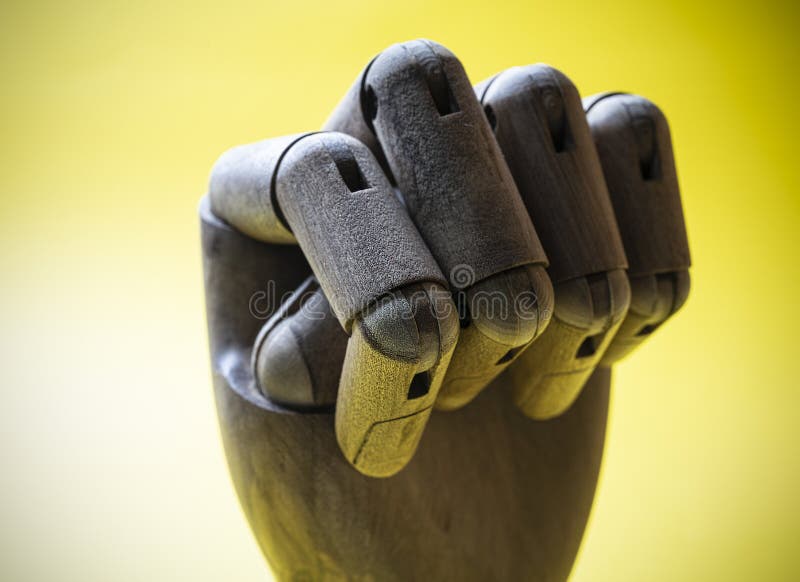 Wooden hand stock image. Image of glove, fight, hand - 241814623