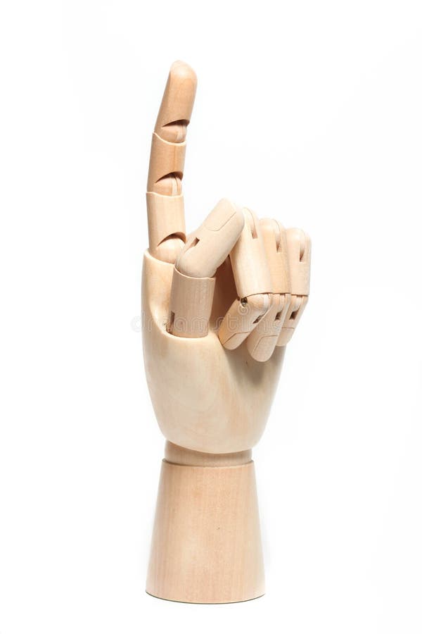 Wooden hand isolated stock image. Image of concept, show - 14635545