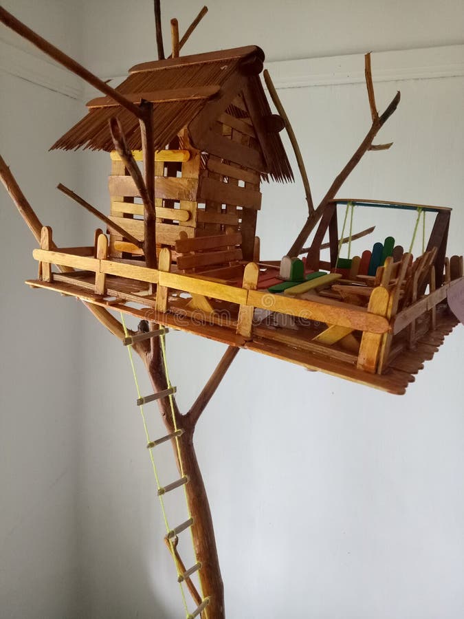 Wooden Hand maker house - stock image. Image of wooden - 130598881