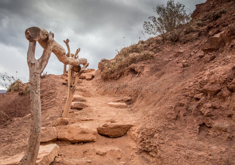 Wooden handrail stock photo. Image of salta, cafayate - 64221504
