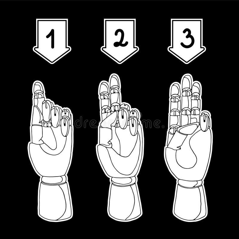 Wooden hands 4 stock illustration. Illustration of communication - 57703687