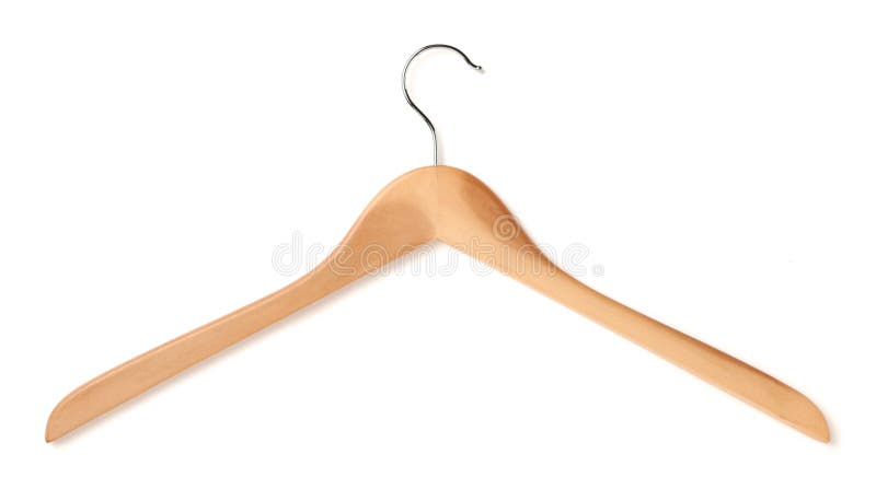 Wooden Hanger stock photo. Image of hang, personal, retail - 80800312